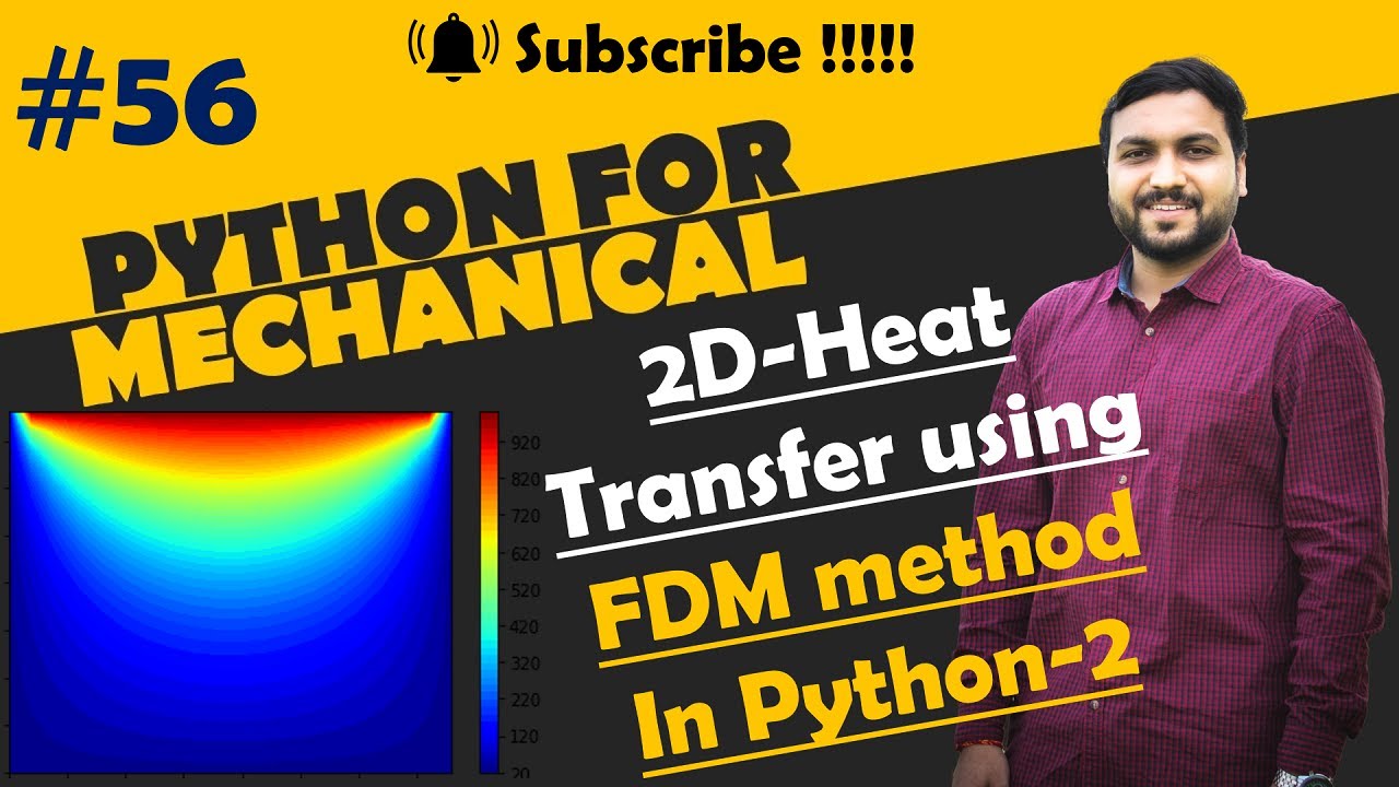 Heat Transfer Part 2 2d Heat Diffusion Equation Using Python Cfd