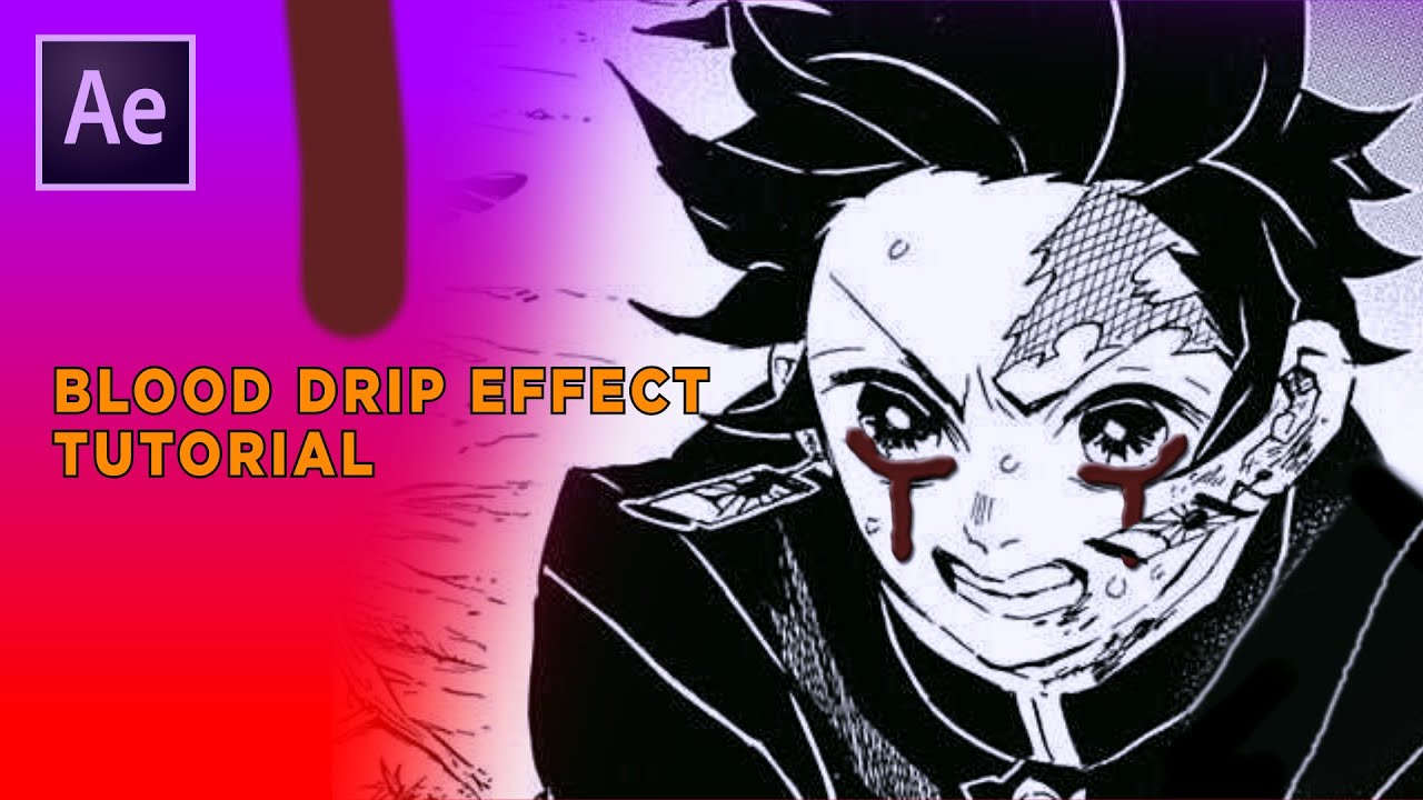 Blood Drip Effect Tutorial After Effects Amv Youtube