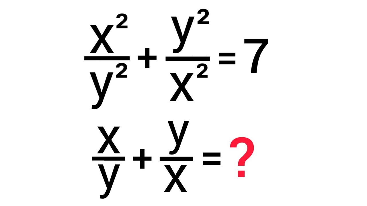 A Nice Algebra Problem Youtube