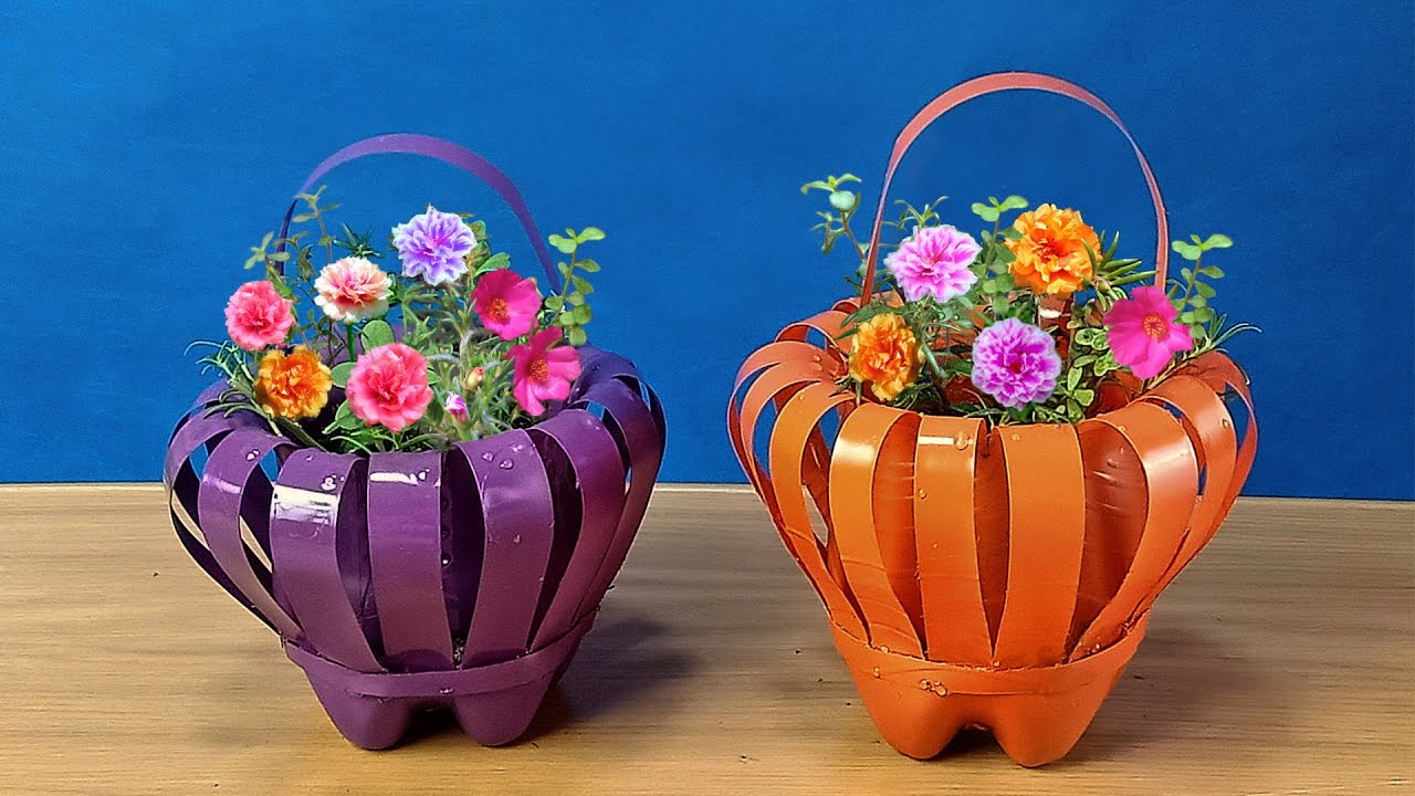 Awesome Flower Vase Make With Plastic Bottle Best Flower Site