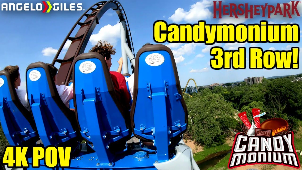 Candymonium In 4k 3rd Row Pov Hersheypark Youtube