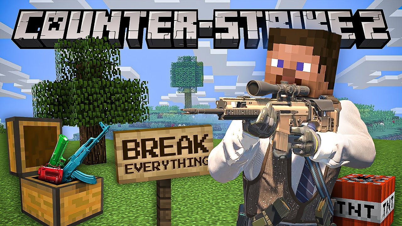 Minecraft Recreated In Counter Strike 2 Youtube