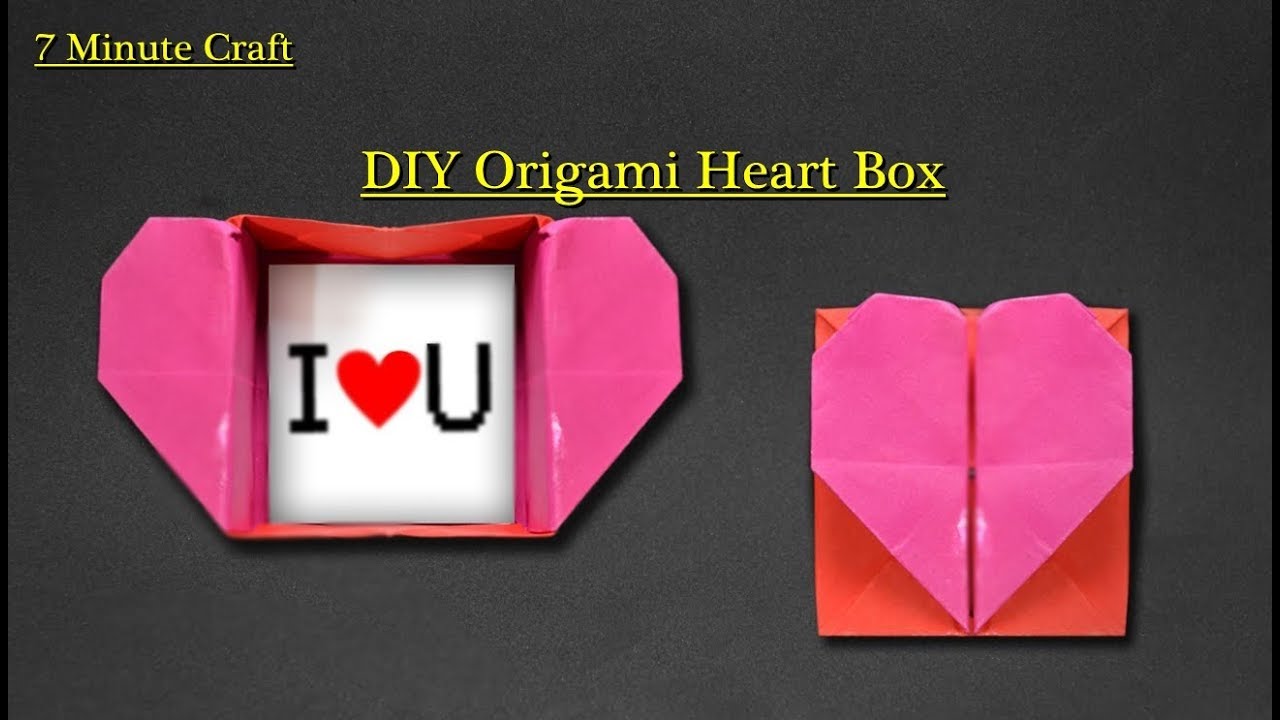 Diy Origami Heart Box Envelope With Secret Message How To Make An Easy