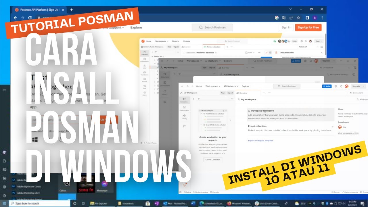 Tutorial Postman Windows Dari Download Hingga Siap Digunakan Youtube