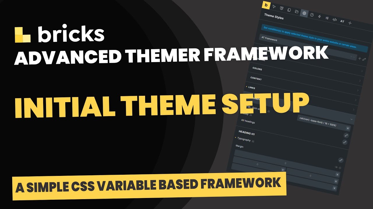 Bricks Builder Advanced Themer Framework Theme Setup Youtube