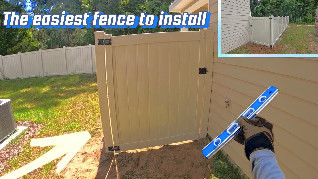 How To Install Vinyl Fence And Gates Simplified Tutorial Build Diy