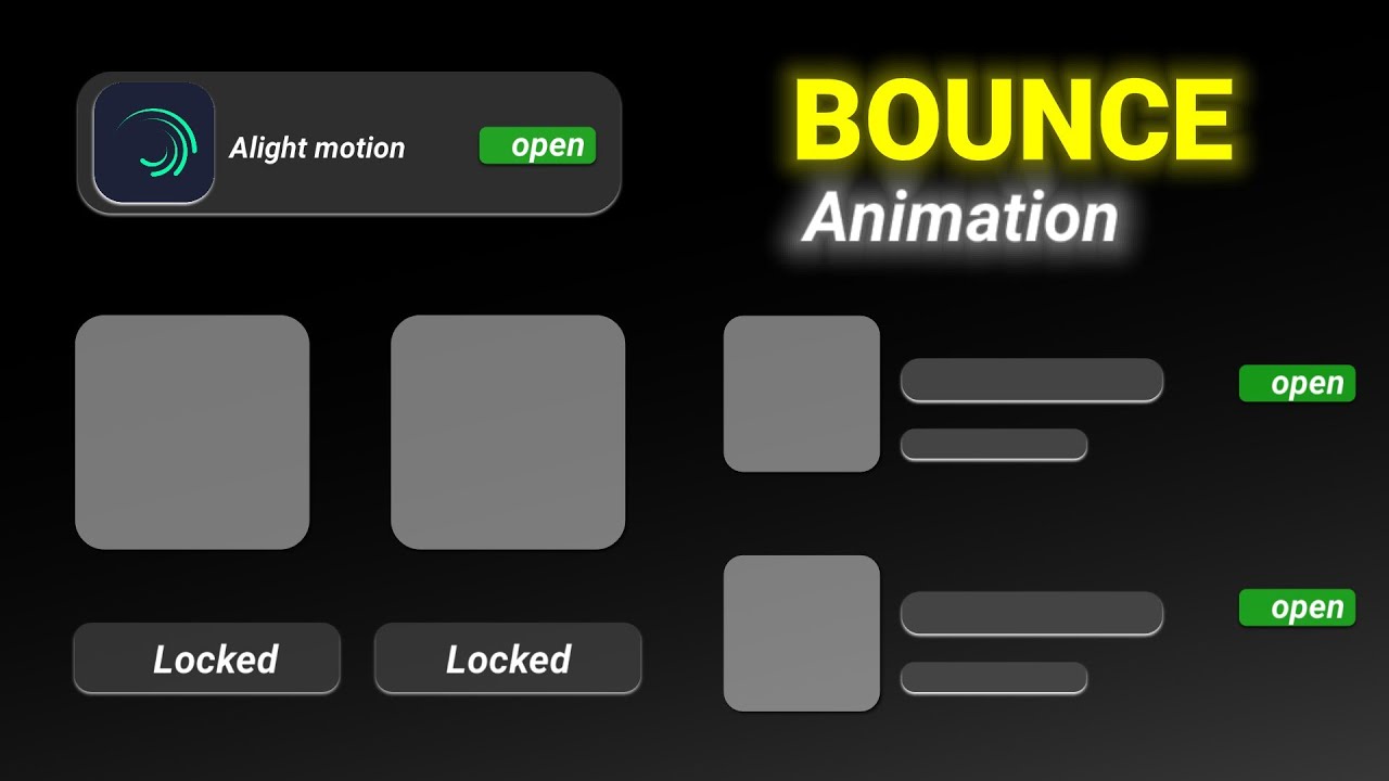 How To Make Smooth Bounce Animation In Alight Motion Easy Tutorial