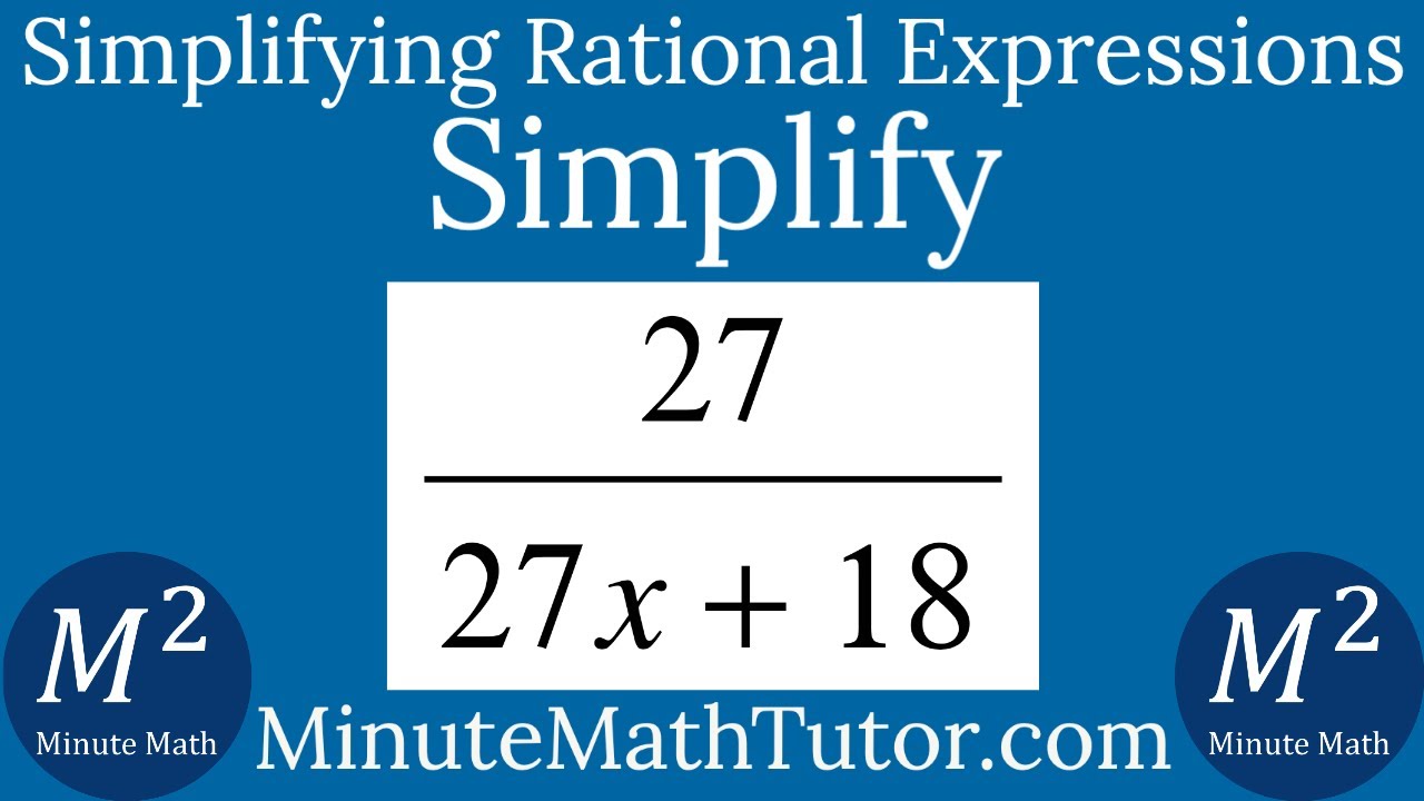 Simplify 27 27x 18 Youtube