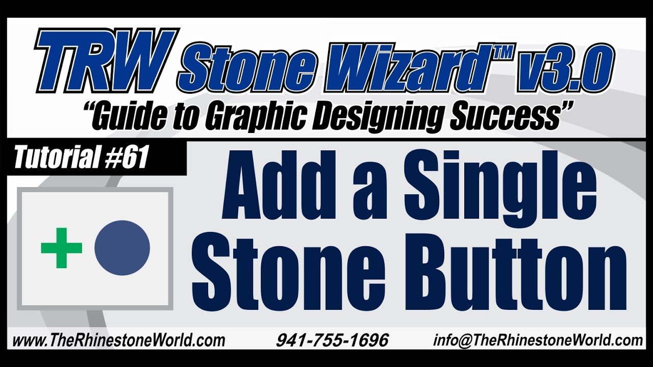 Trw Stone Wizard 3 0 Tutorial Video 61 Add A Single Stone Button Youtube