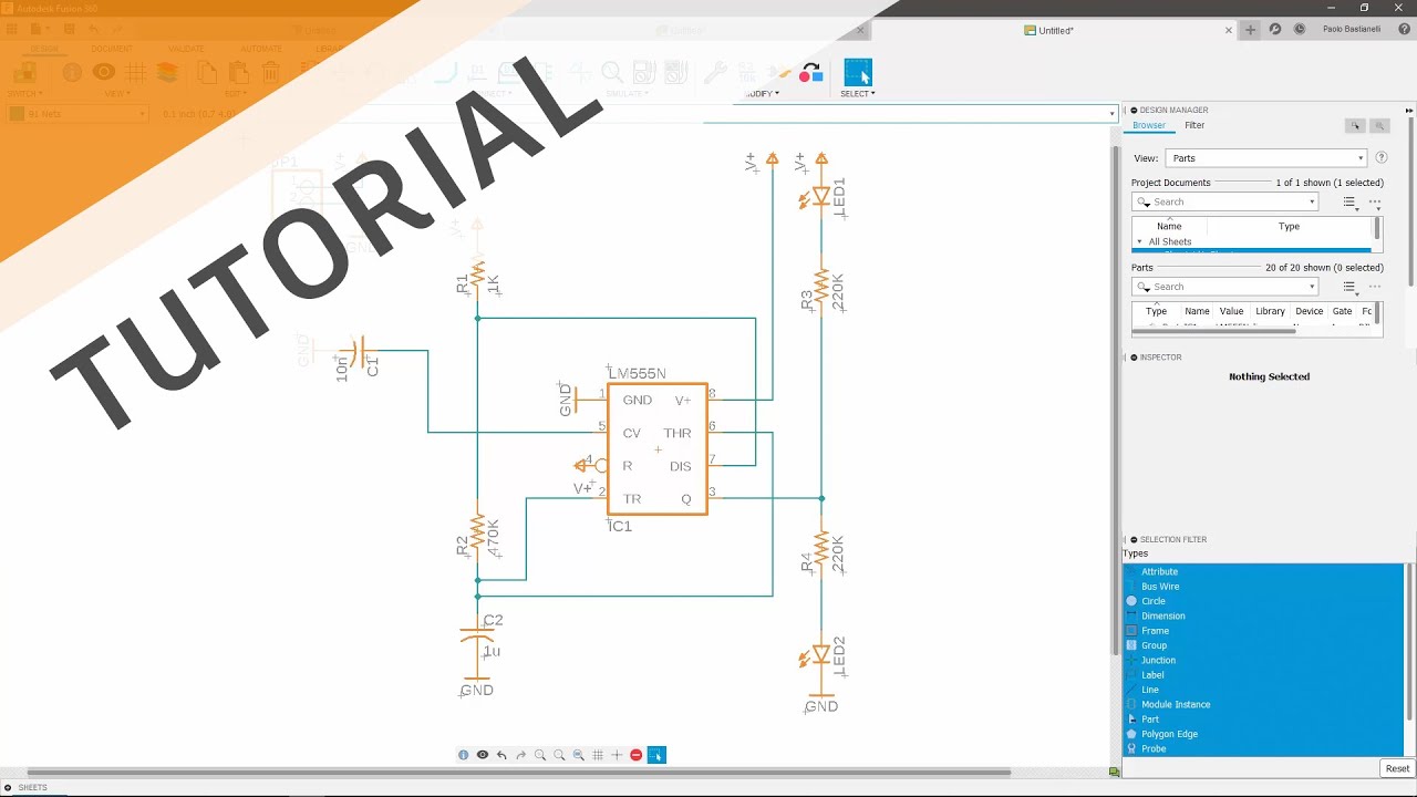 Electronics Schematic Tutorial Walkthrough Youtube