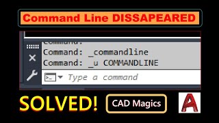 Autocad How To Bring Back Missing Command Line Ribbon More Quick