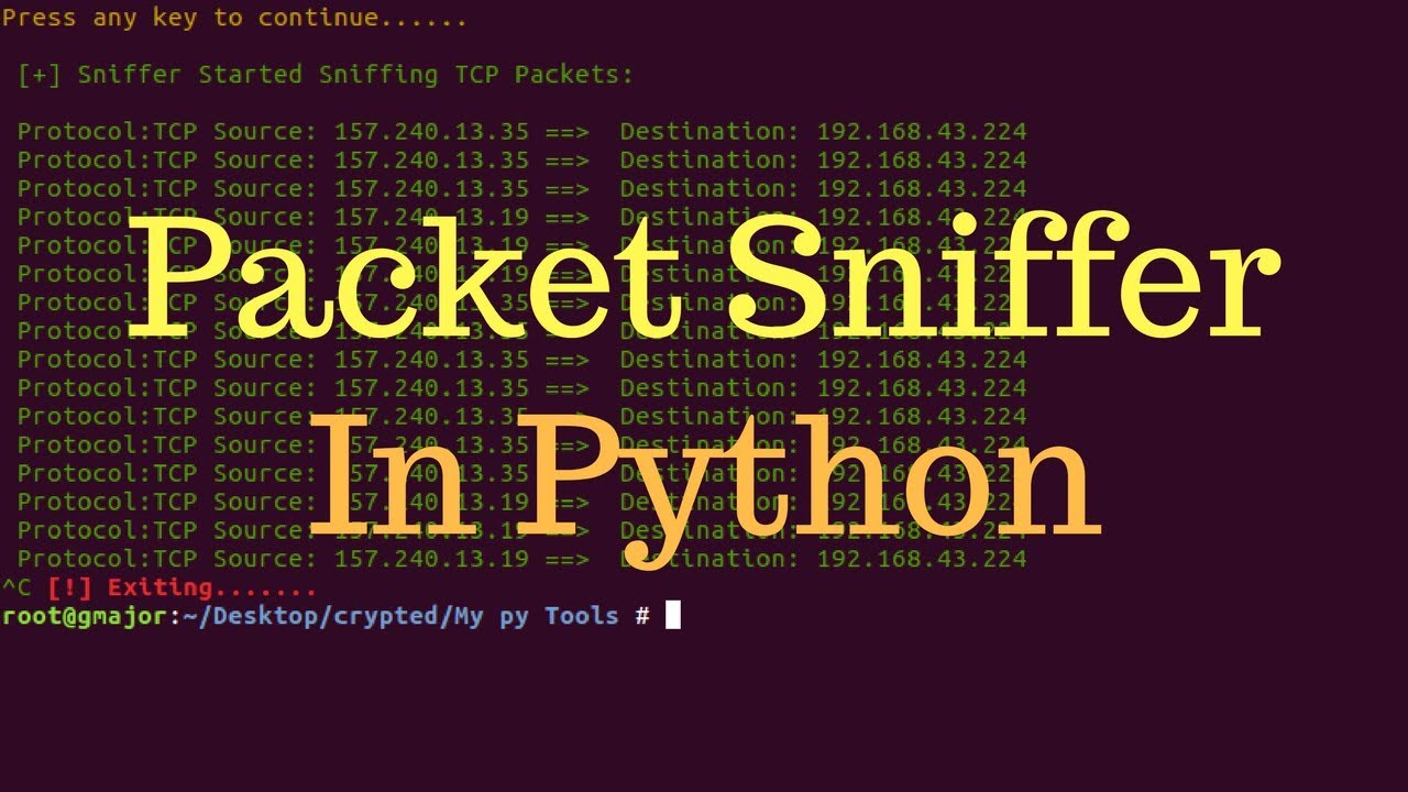 Python Packet Sniffer Contentvse