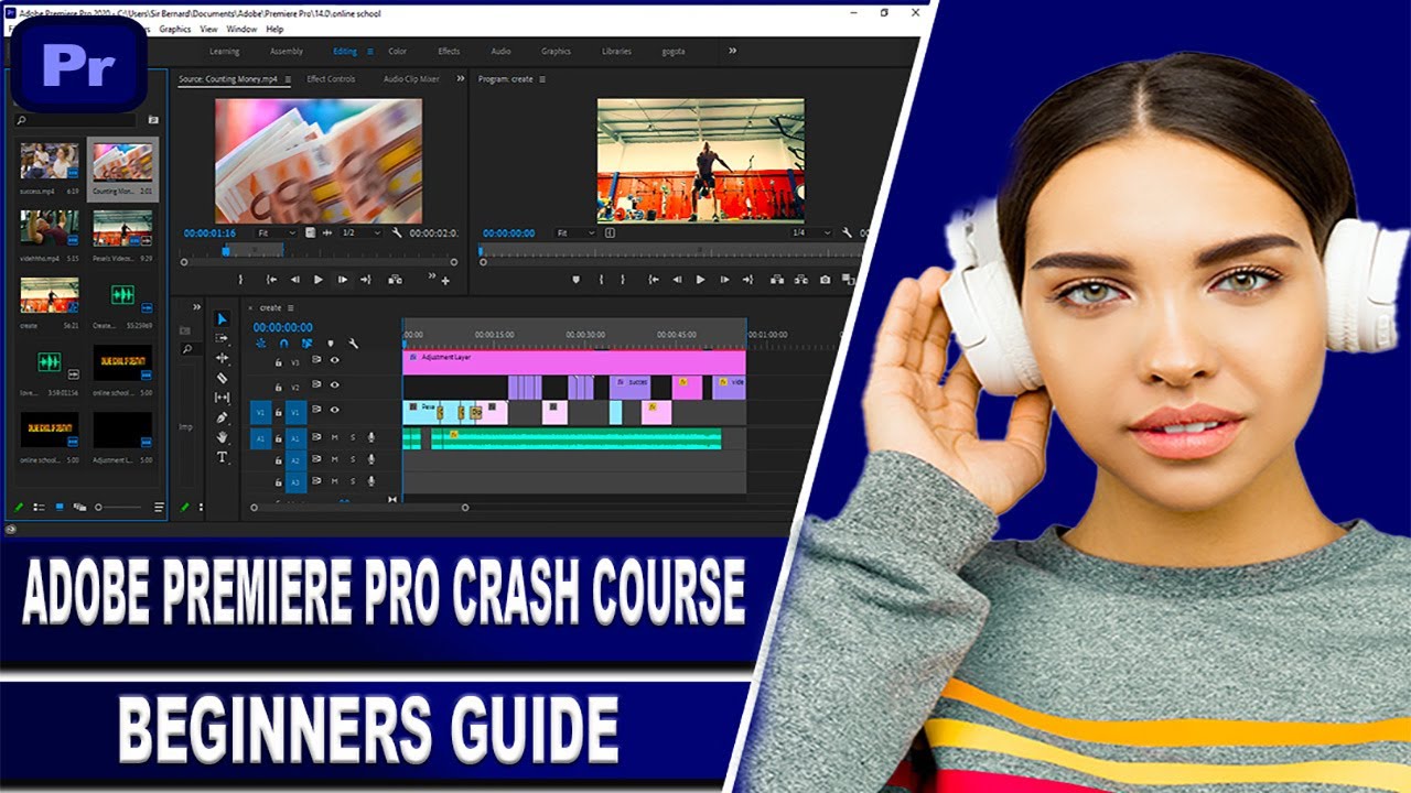 Adobe Premiere Pro Cc Basic Editing For Beginners Youtube