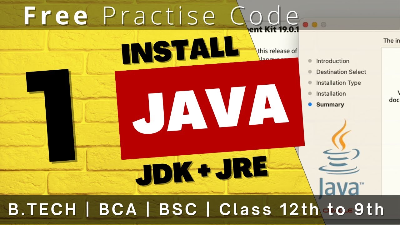 Installing Java Jdk Java Tutorial Learnbyart Youtube