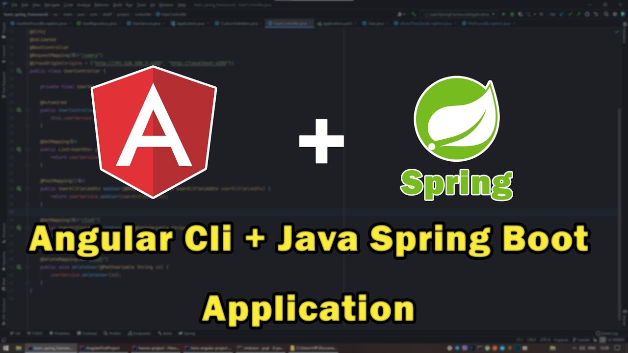 How To Create Spring Boot Angular Application Java Spring Boot