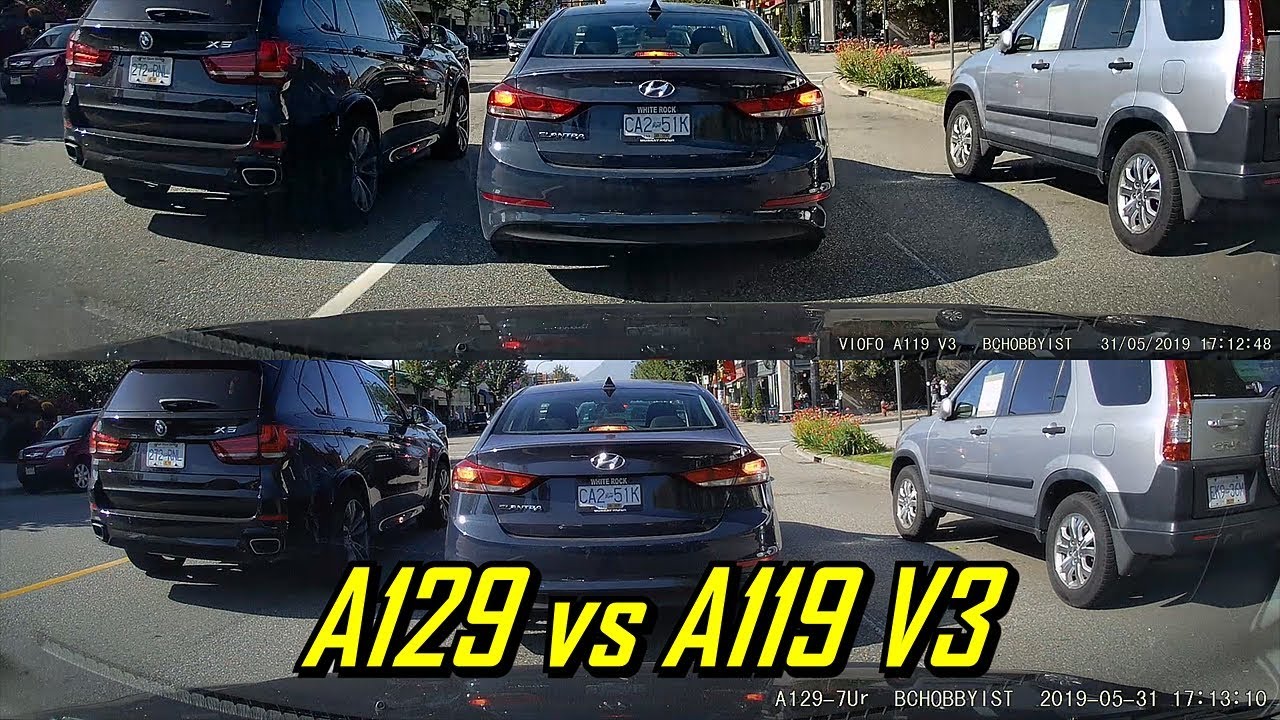 Viofo A129 Vs A119 V3 Dash Cam Comparison Youtube