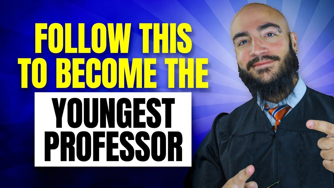 How To Be The Youngest Professor In Your Department Youtube