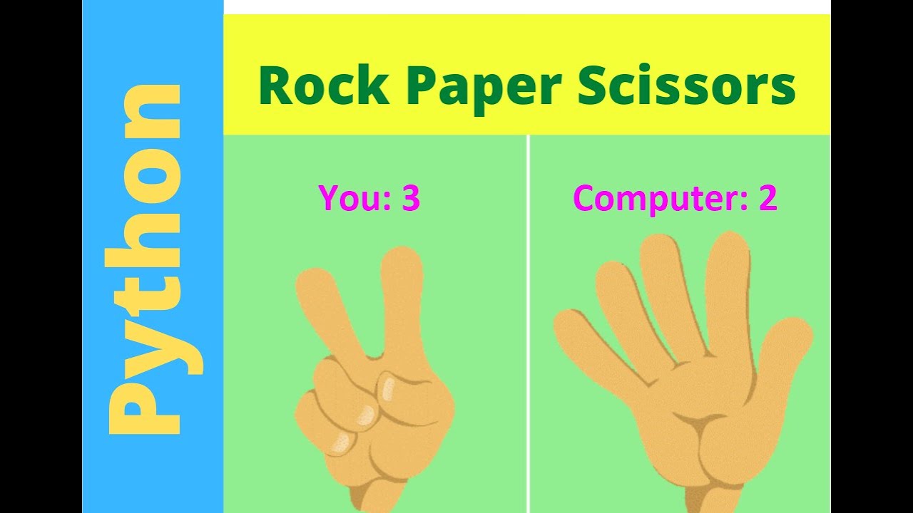 Python Tutorial How To Program Rock Paper Scissors Game In Python