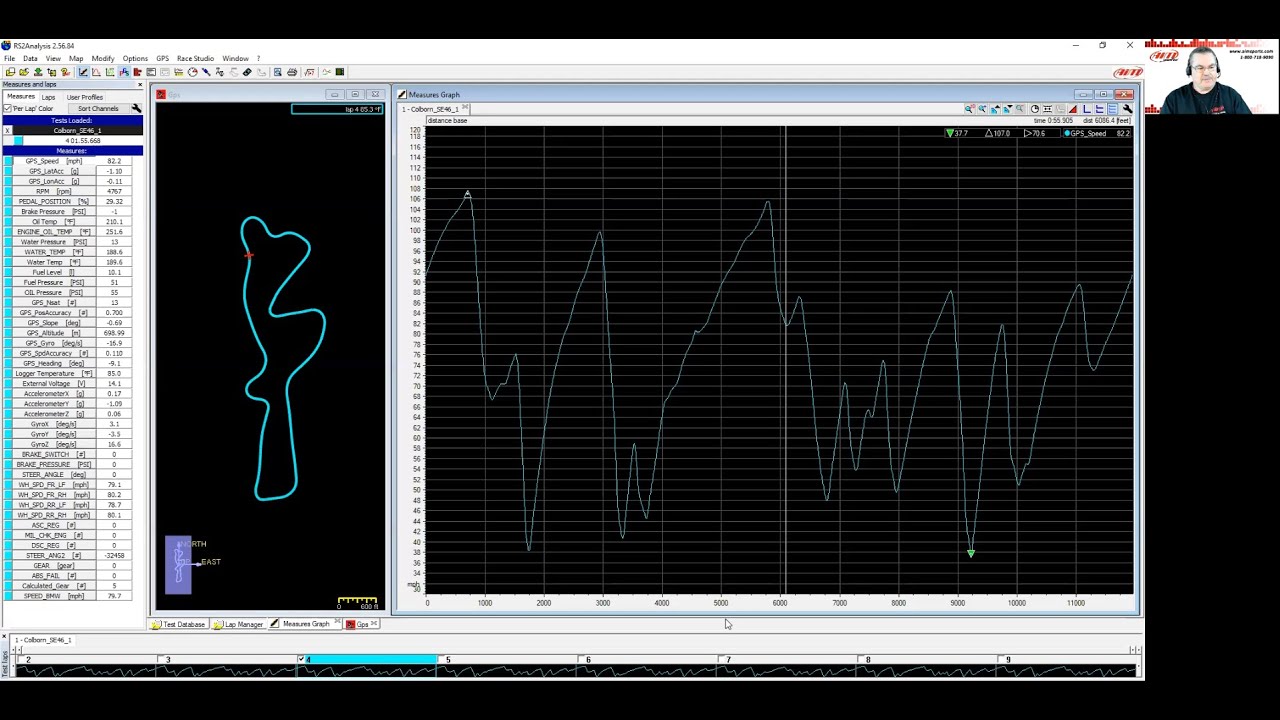 Multiple Views Function In Race Studio 2 Analysis Youtube