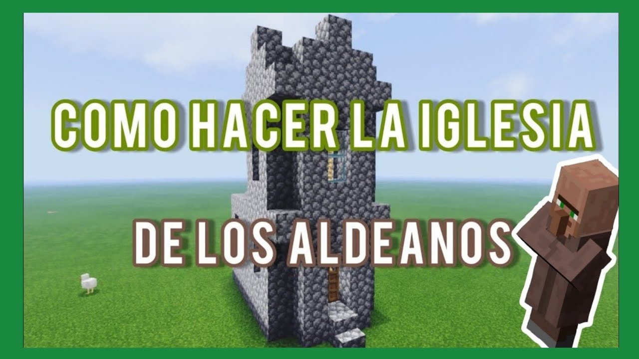 Como Construir La Iglesia De Los Aldeanos En Minecraft Pradera рџ ї Youtube