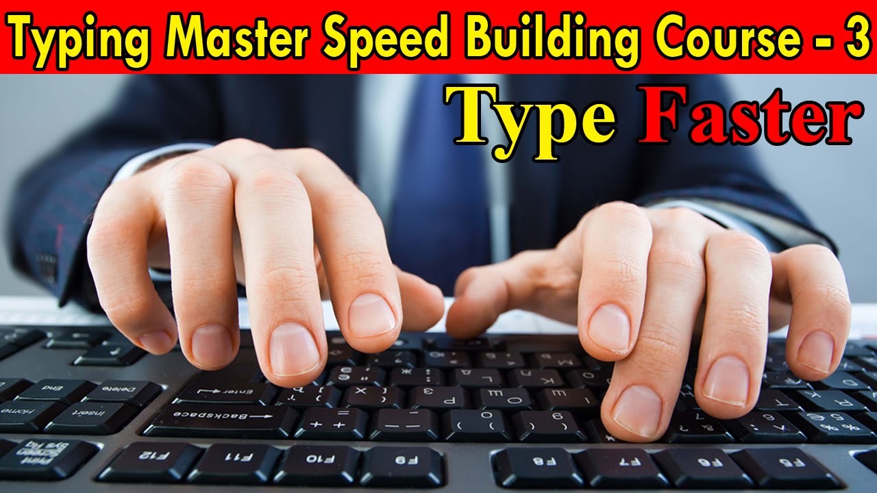 Typing Master Speed Building Course Lesson 3 Learn How To Type Faster