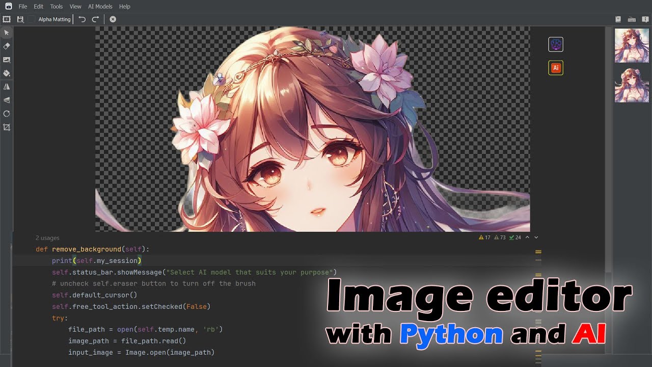 Image Editing Dengan Python Dan Ai Youtube