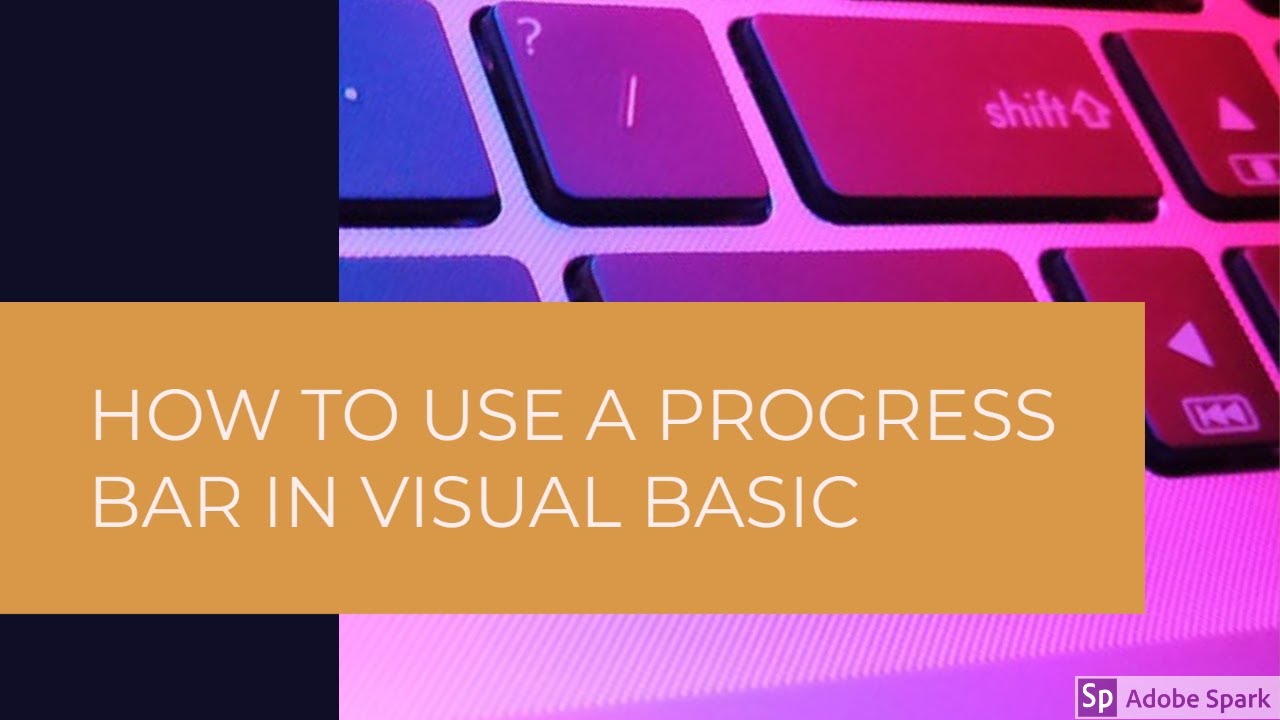 Visual Basic Tutorial Net 7 How To Use A Progressbar In Visual Basic
