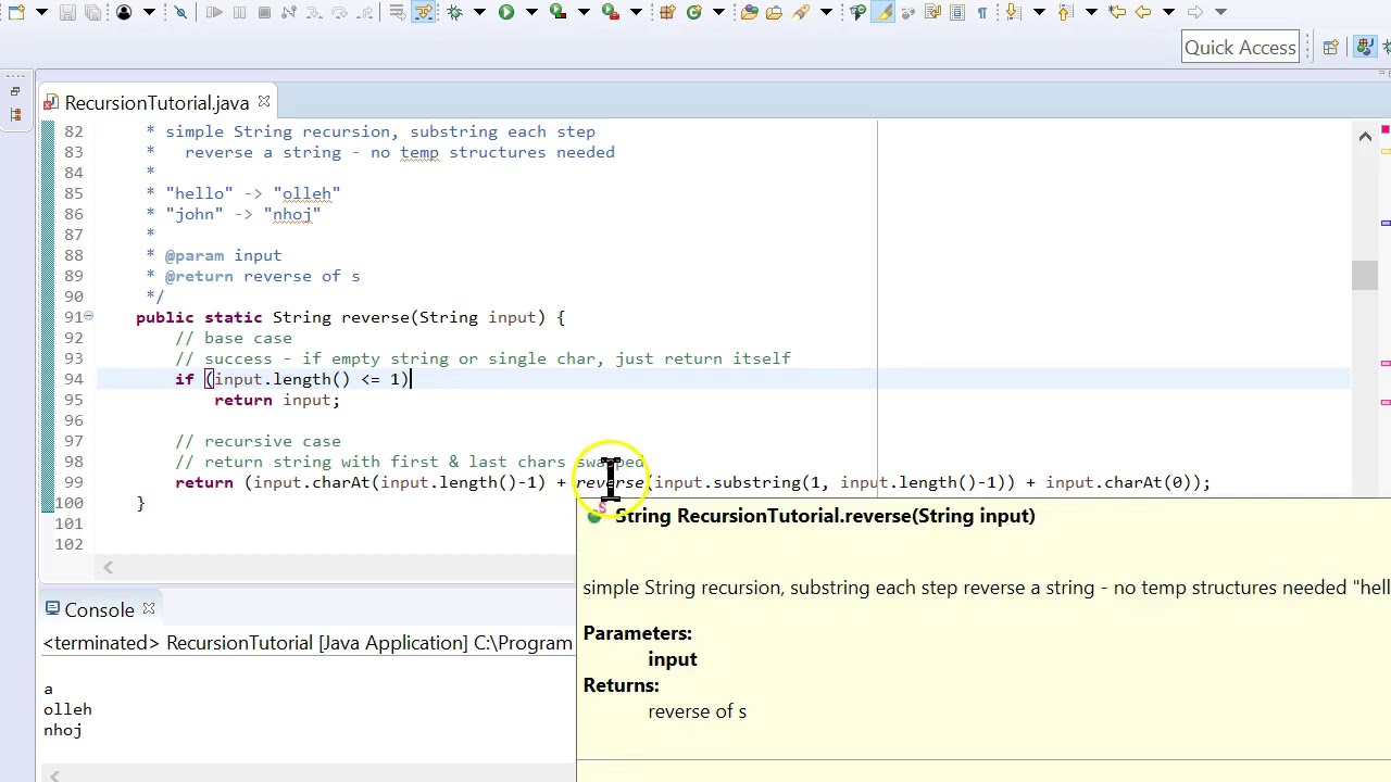 Java Recursion Tutorial Youtube
