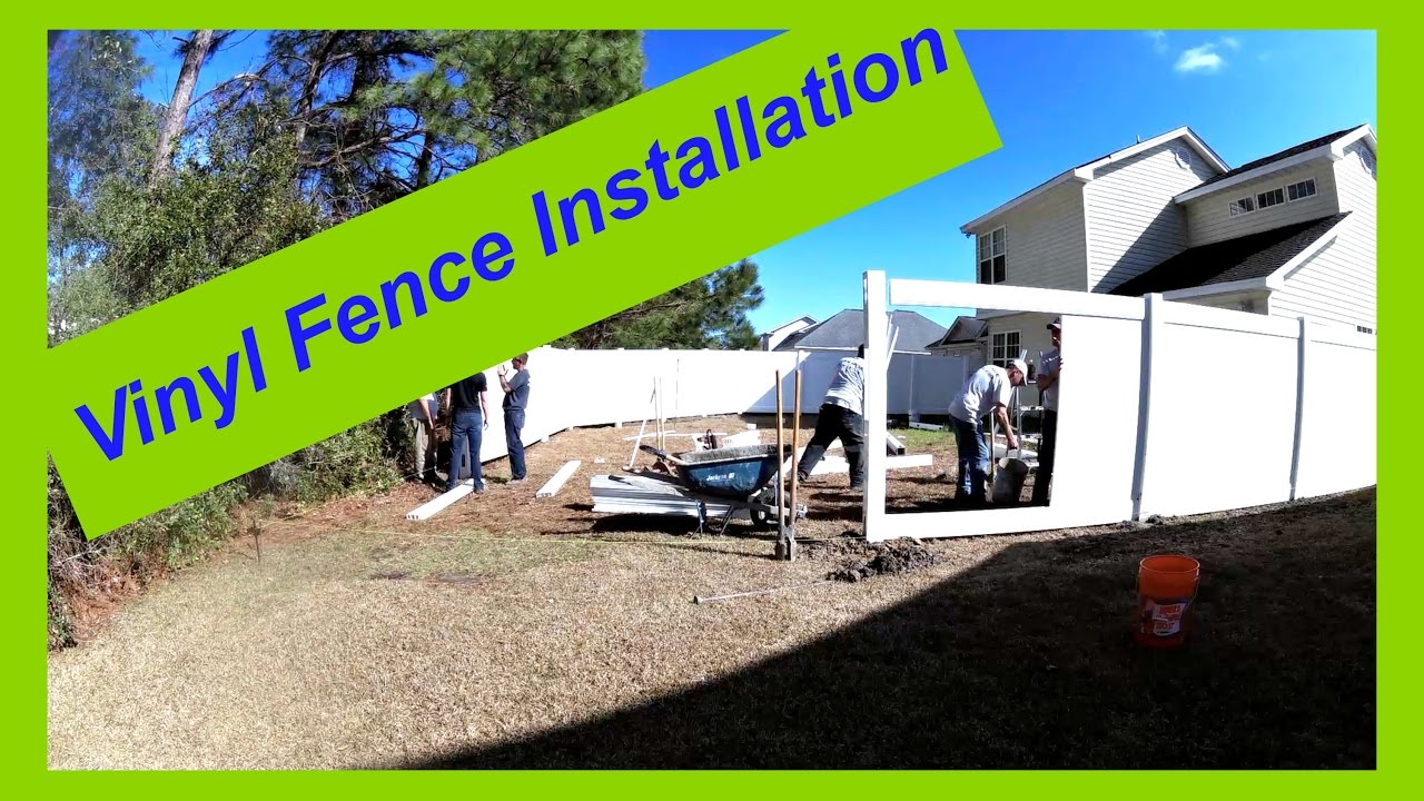 Vinyl Fence Installation Time Lapse Youtube
