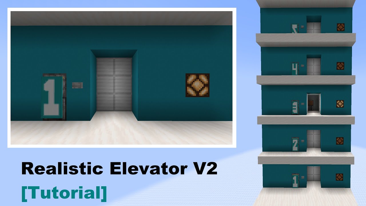 Minecraft Hyper Realistic Elevator 1 21 Tutorial Youtube