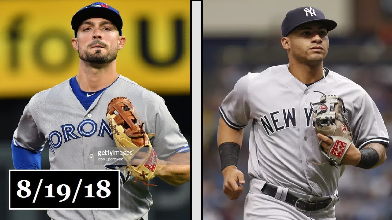 Toronto Blue Jays Vs New York Yankees Highlights August 19 2018
