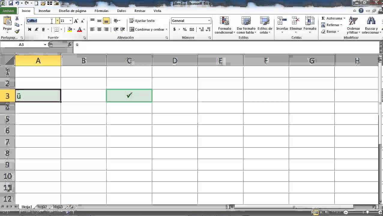 Palomita O Checkmark En Excel Youtube
