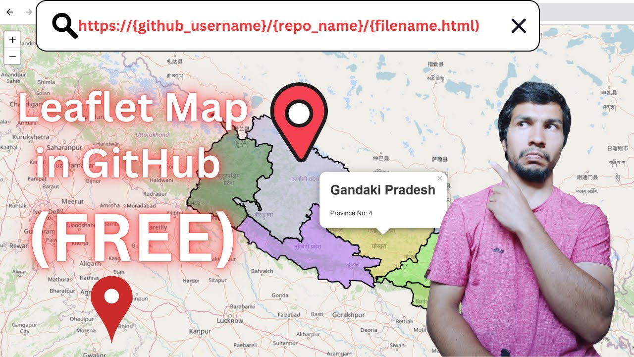 Host Leaflet Map In Github For Free Webgis Geodev Youtube