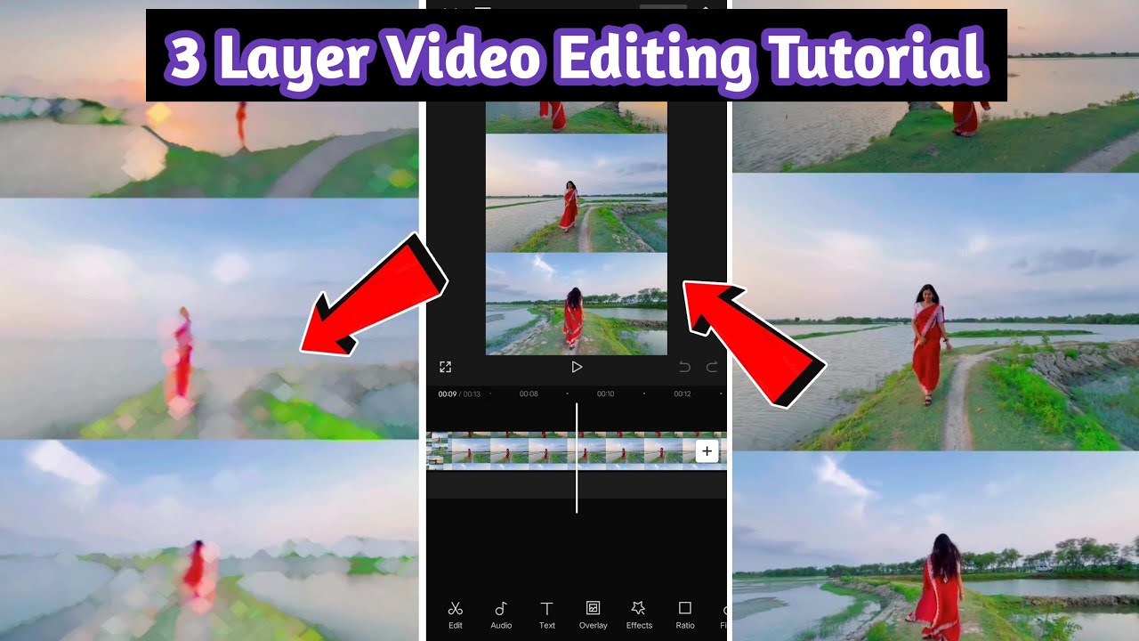 3 Layer Reels Video Editing 3 Layer Video Kaise Banaye 3 Layer