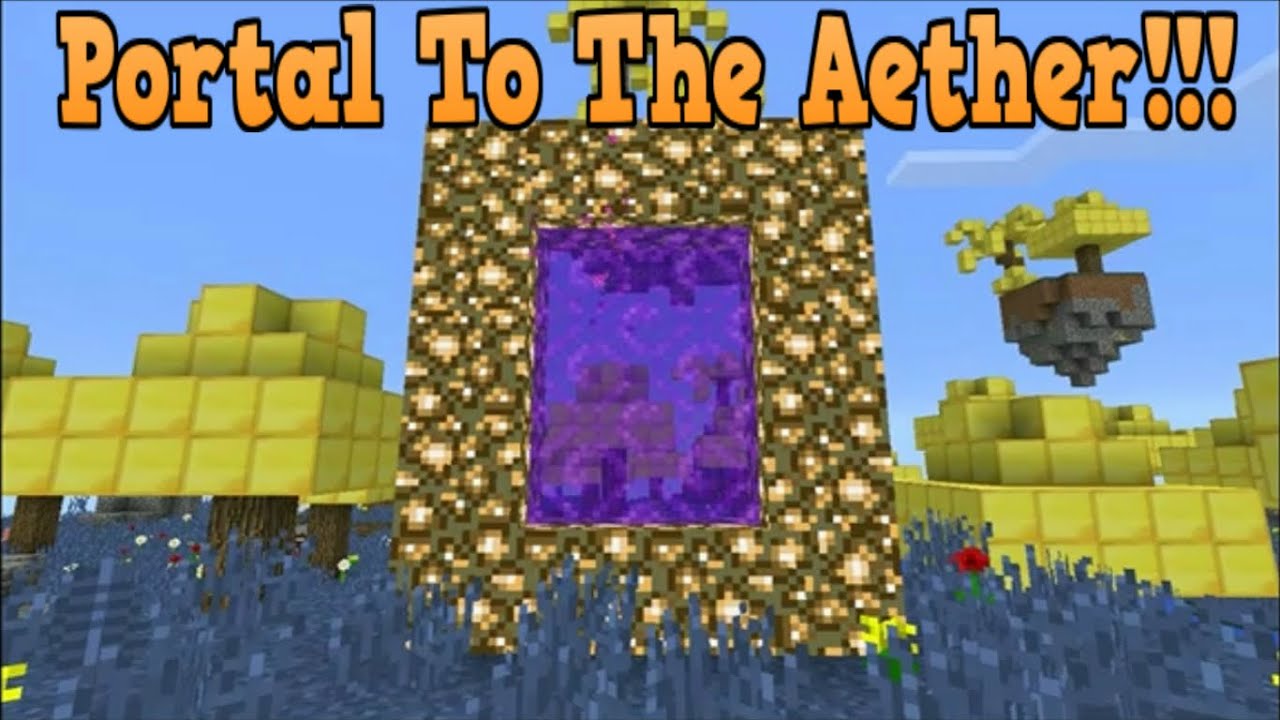 Minecraft Pe How To Make An Aether Portal Mcpe Portal To The Aether