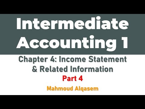 Intermediate Accounting 1 محاسبة متوسطة 1 Chapter 4 Part 4 Youtube