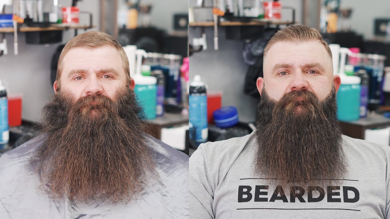 Insane Beard Trim Transformation Youtube