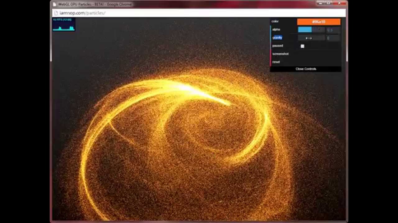 Webgl Gpu Particles Youtube