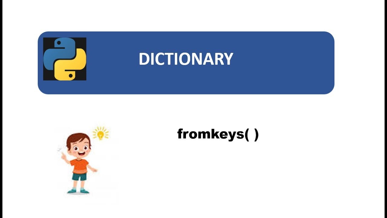 Python For Beginners Part 29 Fromkeys Method In Dictionary Youtube