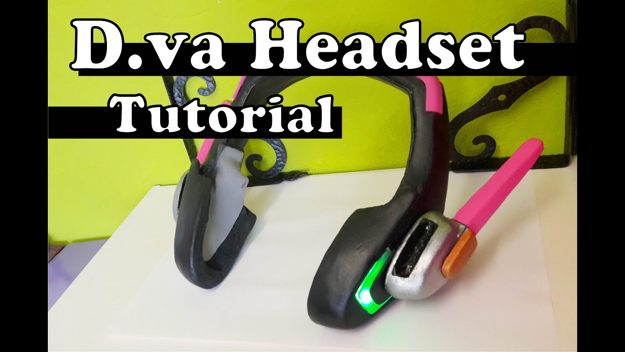 D Va Headset With Led S Free Pattern Overwatch Cosplay Tutorial