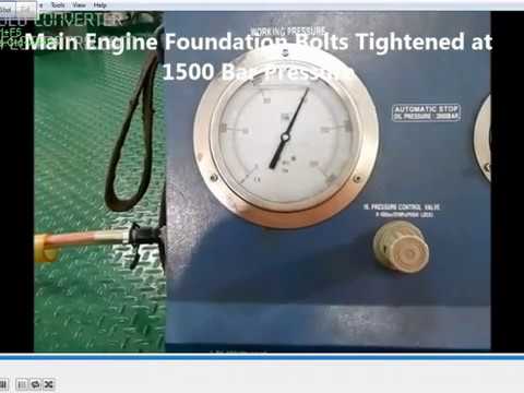 How To Tighten Main Engine Foundation Bolts Youtube