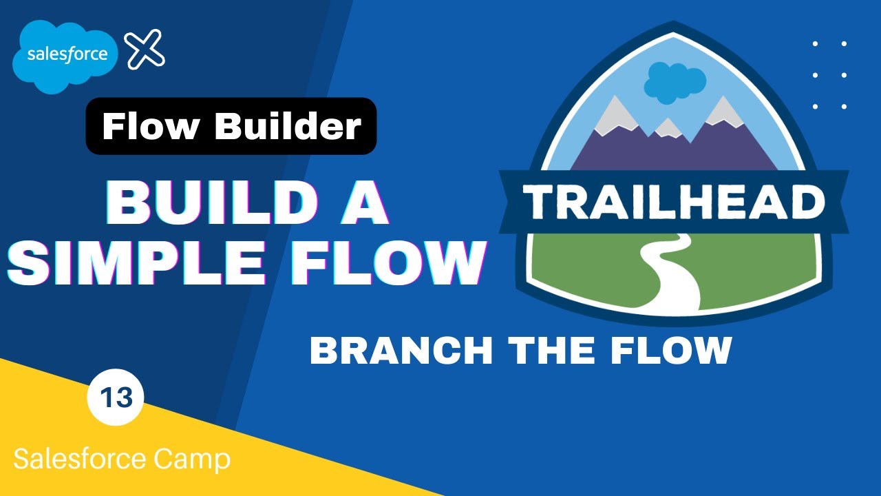 Salesforce Flow Builder Build A Simple Flow Branch The Flow Youtube