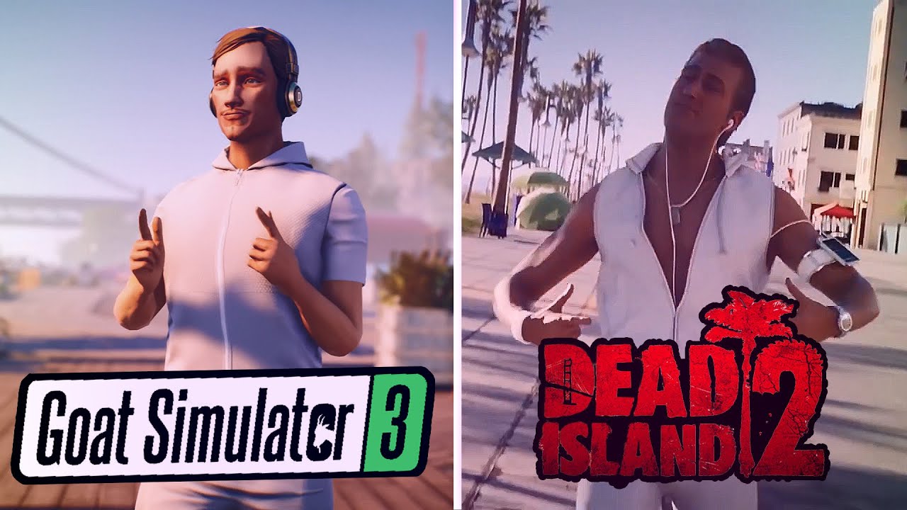 Goat Simulator 3 2022 Trailer Vs Dead Island 2 2014 E3 Trailer