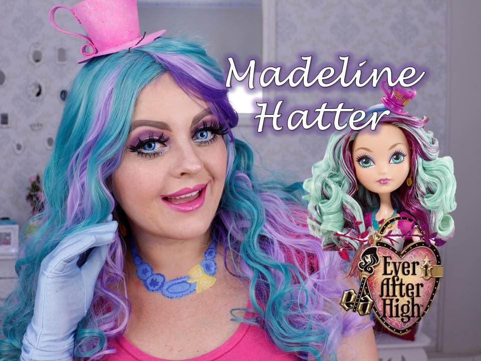 Ever After High Madeline Hatter Makeup Tutorial Maquiagem Artística