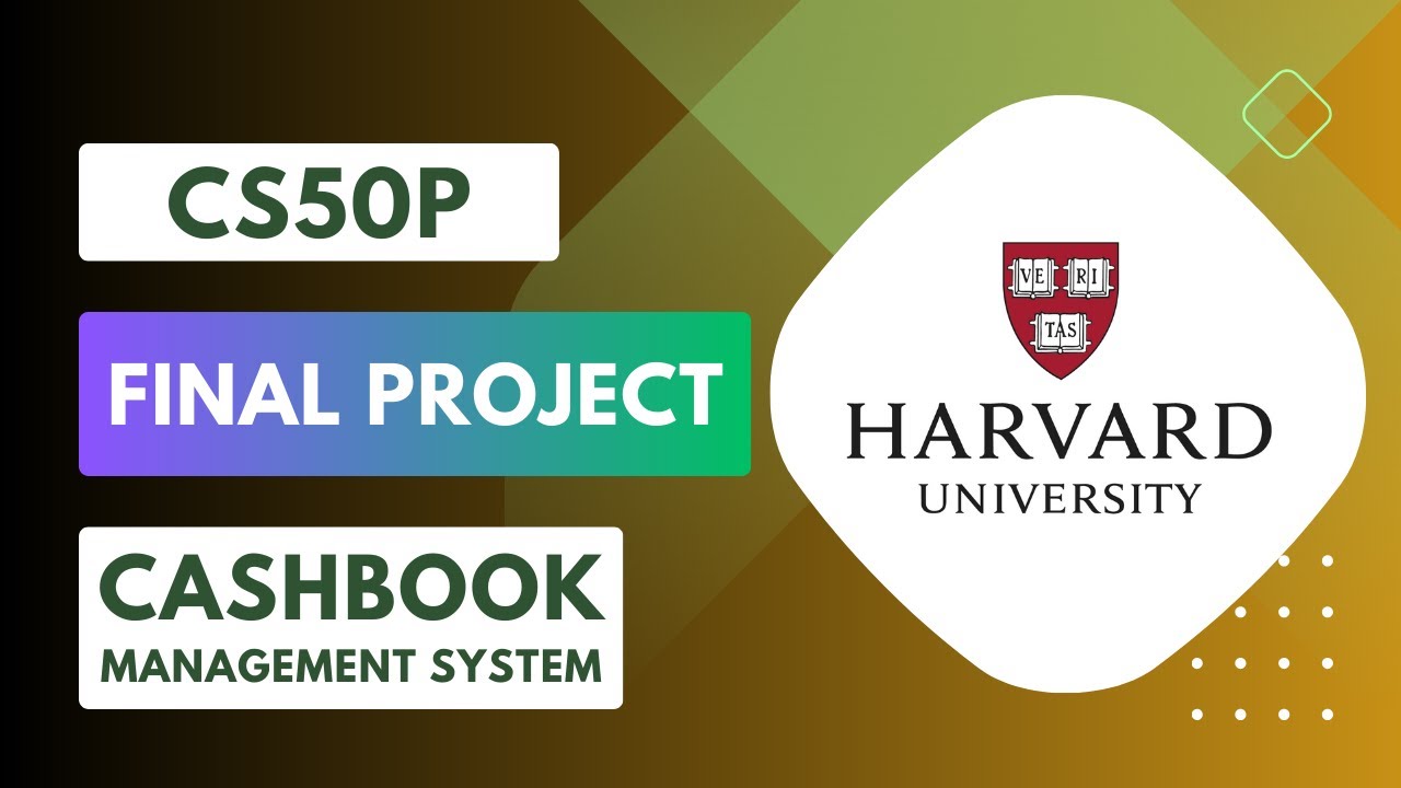 Cashbook Management System Cs50p Final Project Demo Youtube