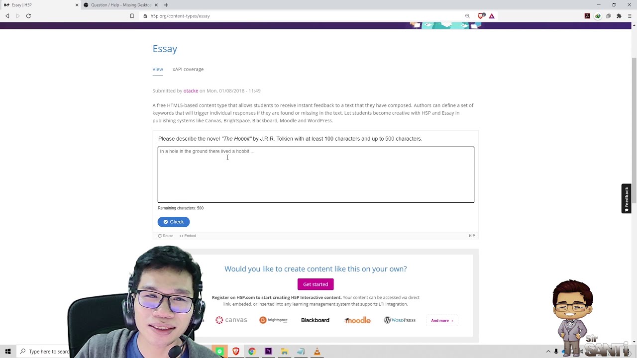 Essay Introduction To H5p Interactive Contents Youtube