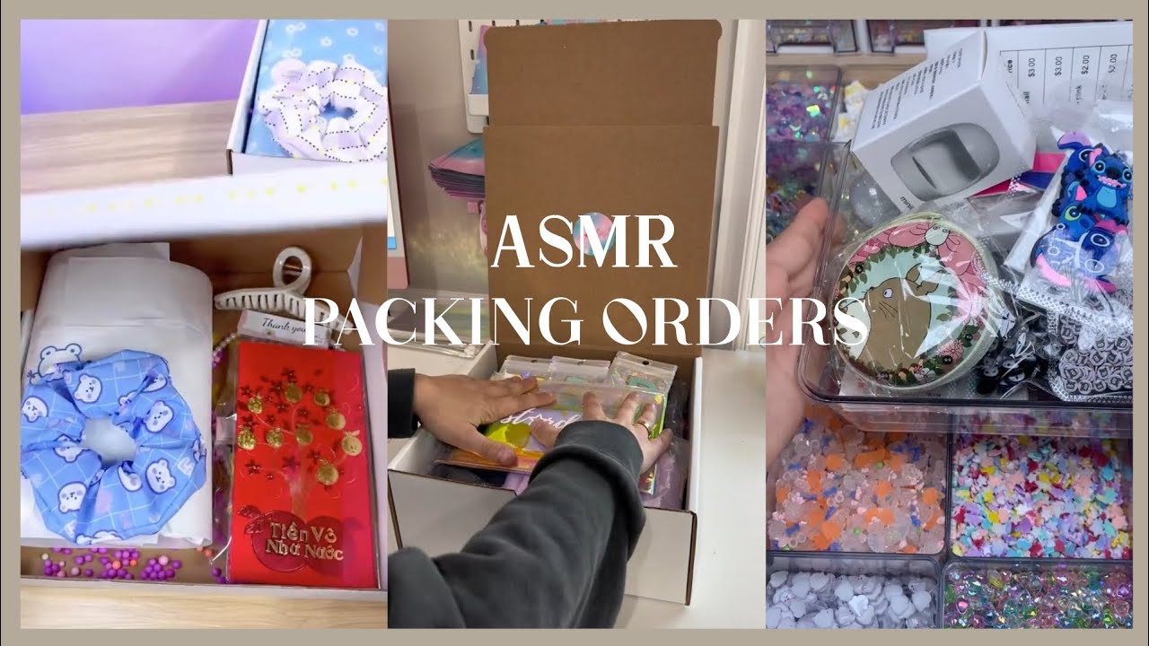 Asmr Packing Orders Tiktok Video Collection Youtube