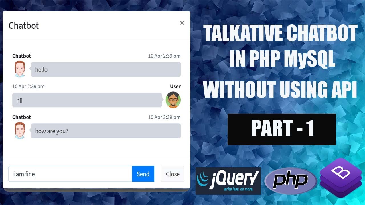 Talkative Chatbot Using Php Mysql Youtube
