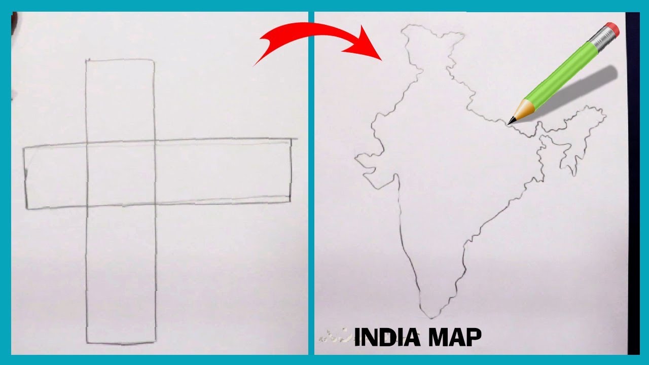 How To Draw India Map Easily