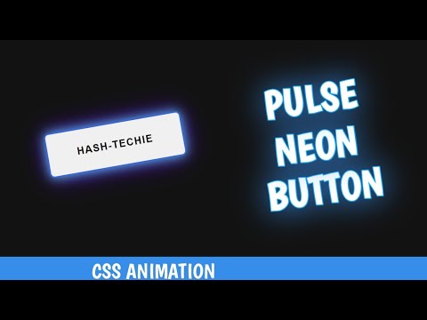 Pulse Neon Button Animations Effect Css Cssanimation Shorts